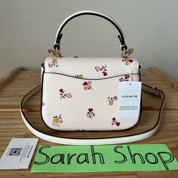 Coach | Bags | Coach Lysa Top Handle Bag With Heart Print | Poshmark